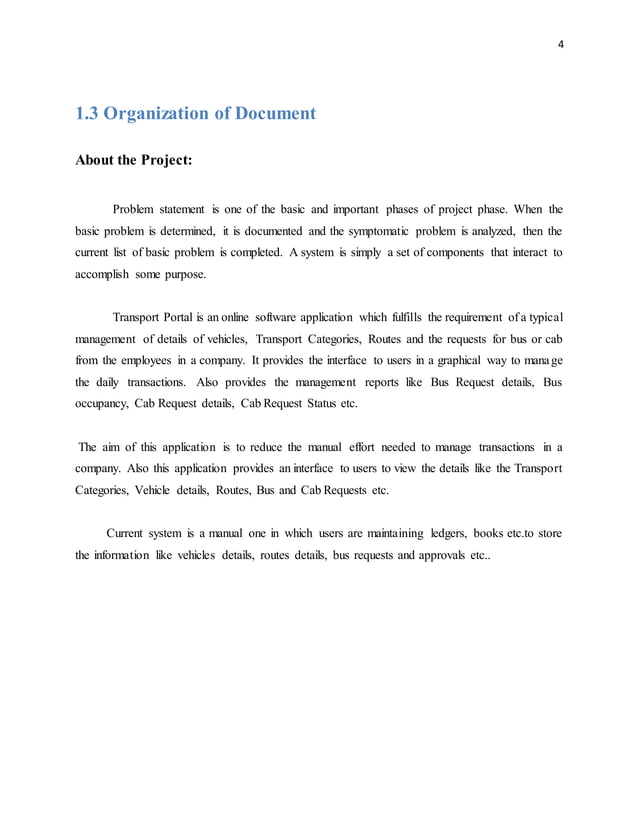 vehicle management system project report | DOCX