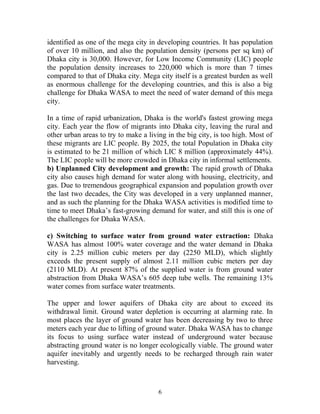 Assignment on Dhaka wasa | DOC