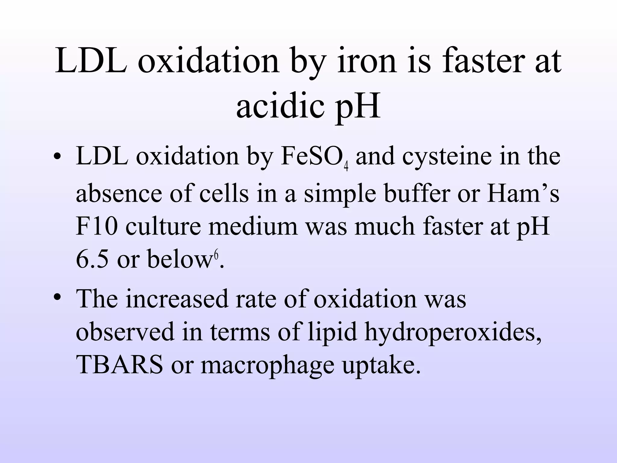 Acidic p h and atherosclerosis | PPT