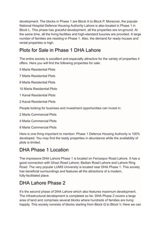 DHA Lahore | PDF
