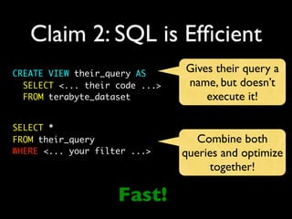 A case for teaching SQL to scientists | PPT