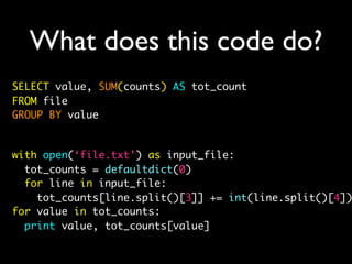 A case for teaching SQL to scientists | PPT