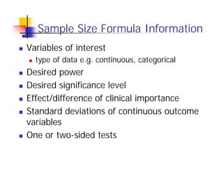 Power Analysis and Sample Size Determination | PDF