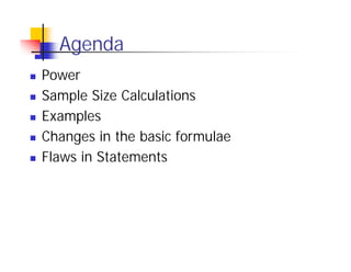 Power Analysis and Sample Size Determination | PDF