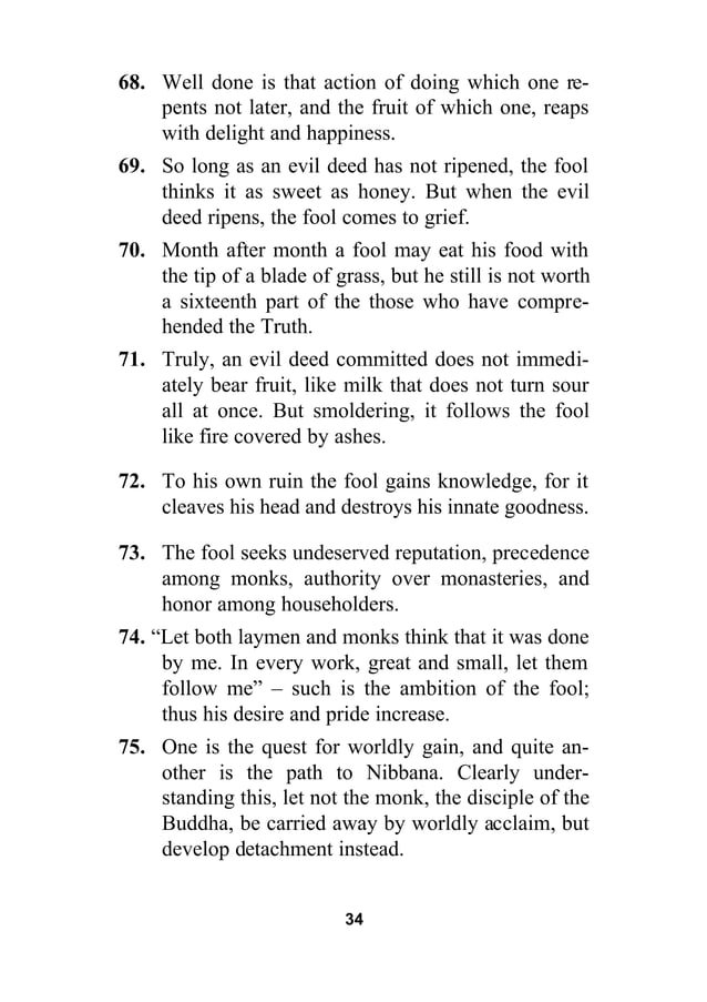 Dhammapada | PDF | Buddhism | Religion & Spirituality