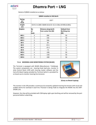 Dhamra Port Information Dhamra LNG Terminal Pvt Ltd | PDF