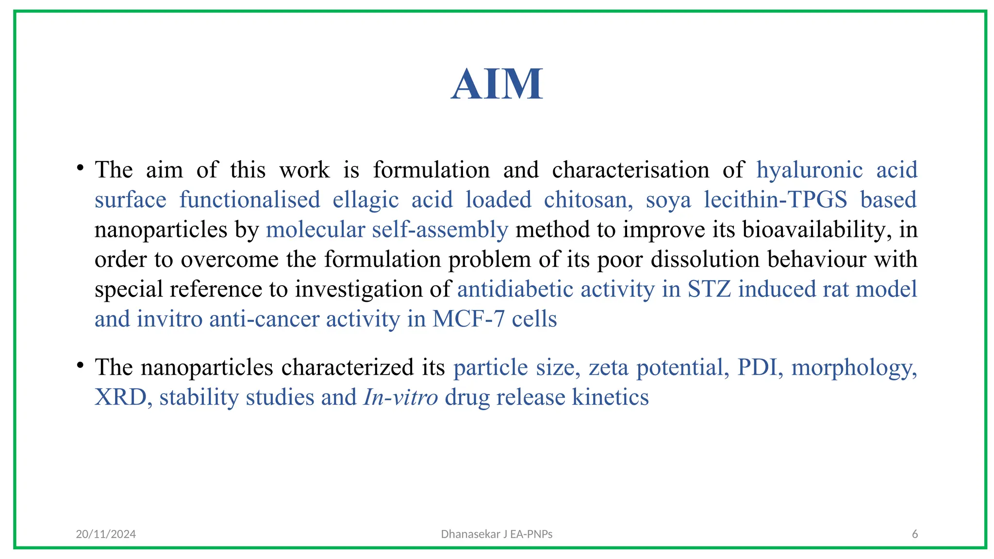 diabetic and cancer study, invitro,invivi, | PPTX