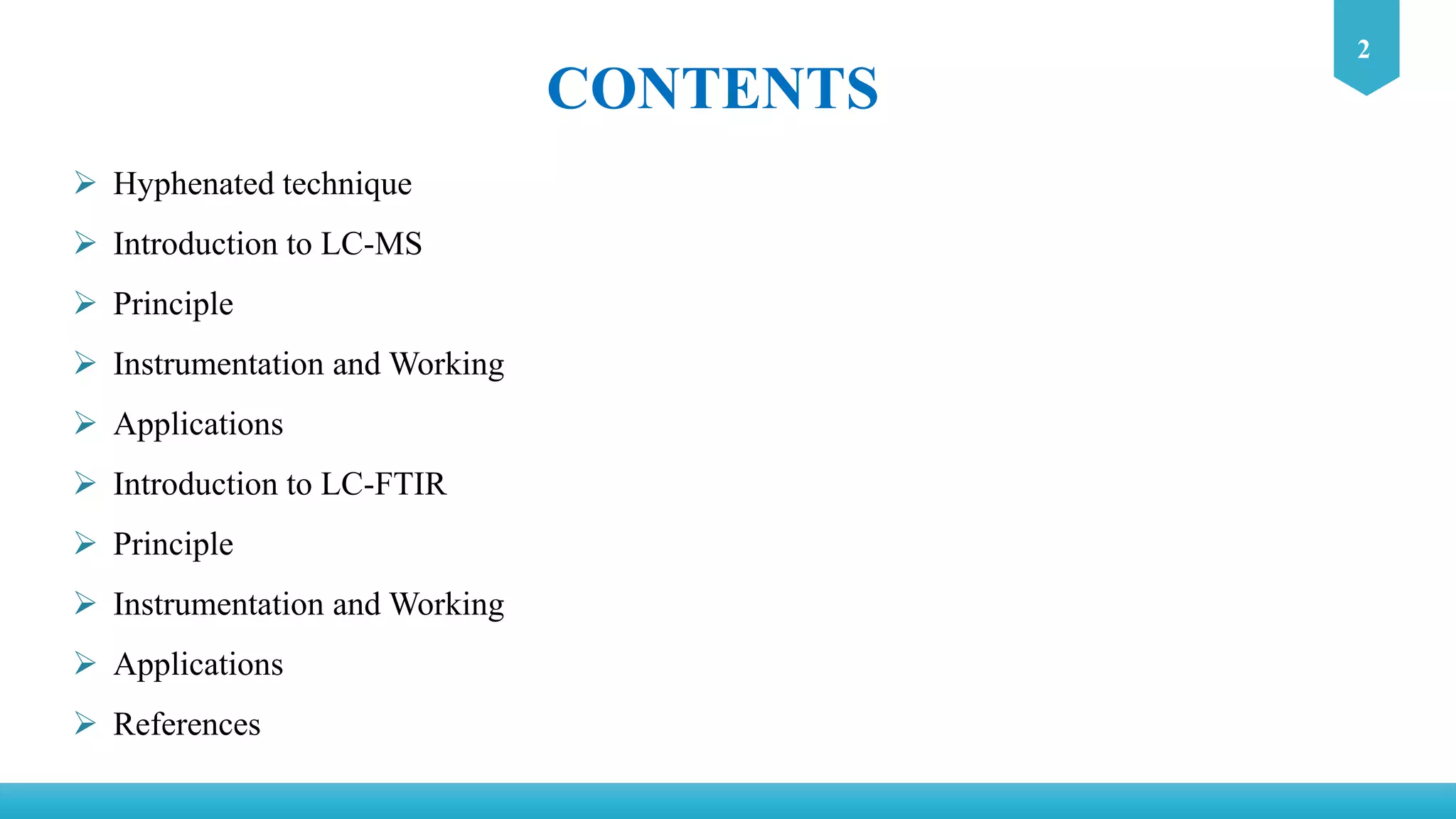 LC-MS LC-FTIR | PPTX