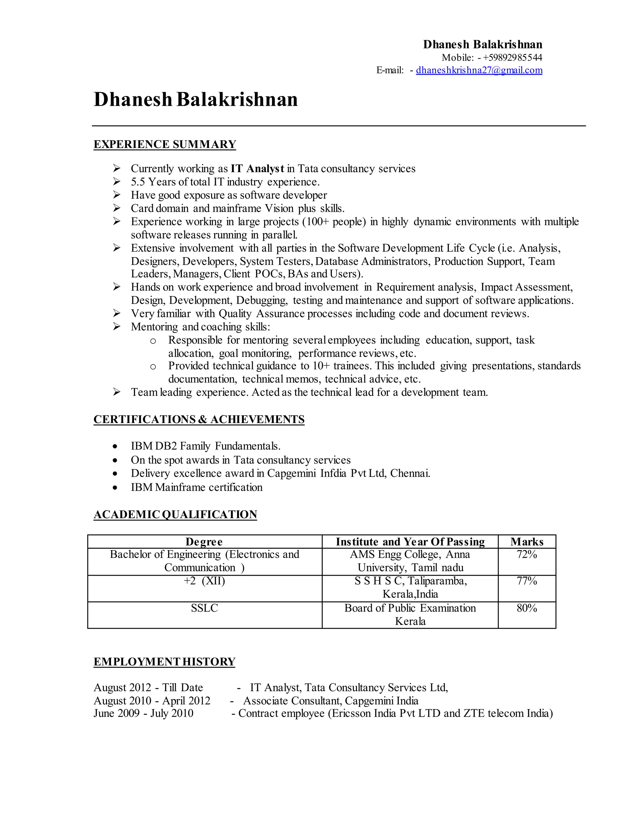 Dhanesh balakrishnan | DOCX