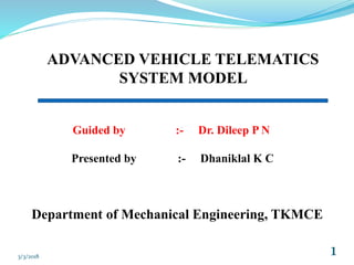 Advanced Telematics System Model | PPTX | Computing | Technology & Computing