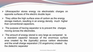 ultracapacitor | PPTX | Physics | Science