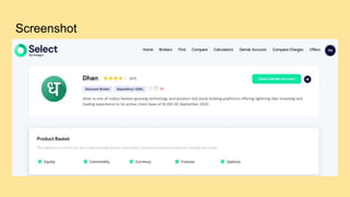 Dhan Review Brokerage Charges Margin Trading Demat Account Pptx