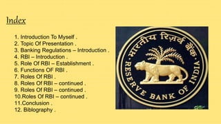 Banking regulations And Role Of RBI | PPTX