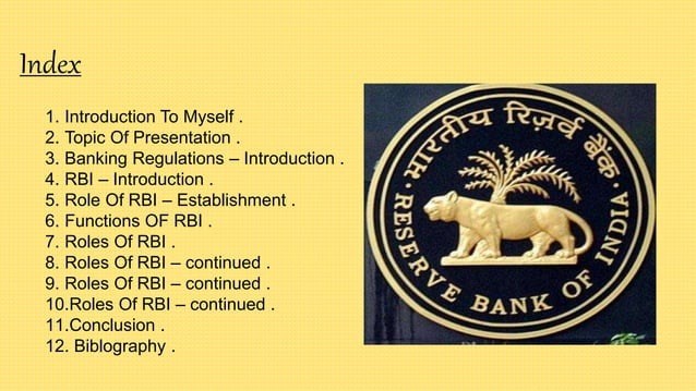 Banking regulations And Role Of RBI | PPTX | Business Banking & Finance | Business
