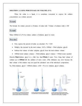 PREPARING CHEMICAL SOLUTIONS – MEASURING AND HANDLING SOLID CHEMICALS ...