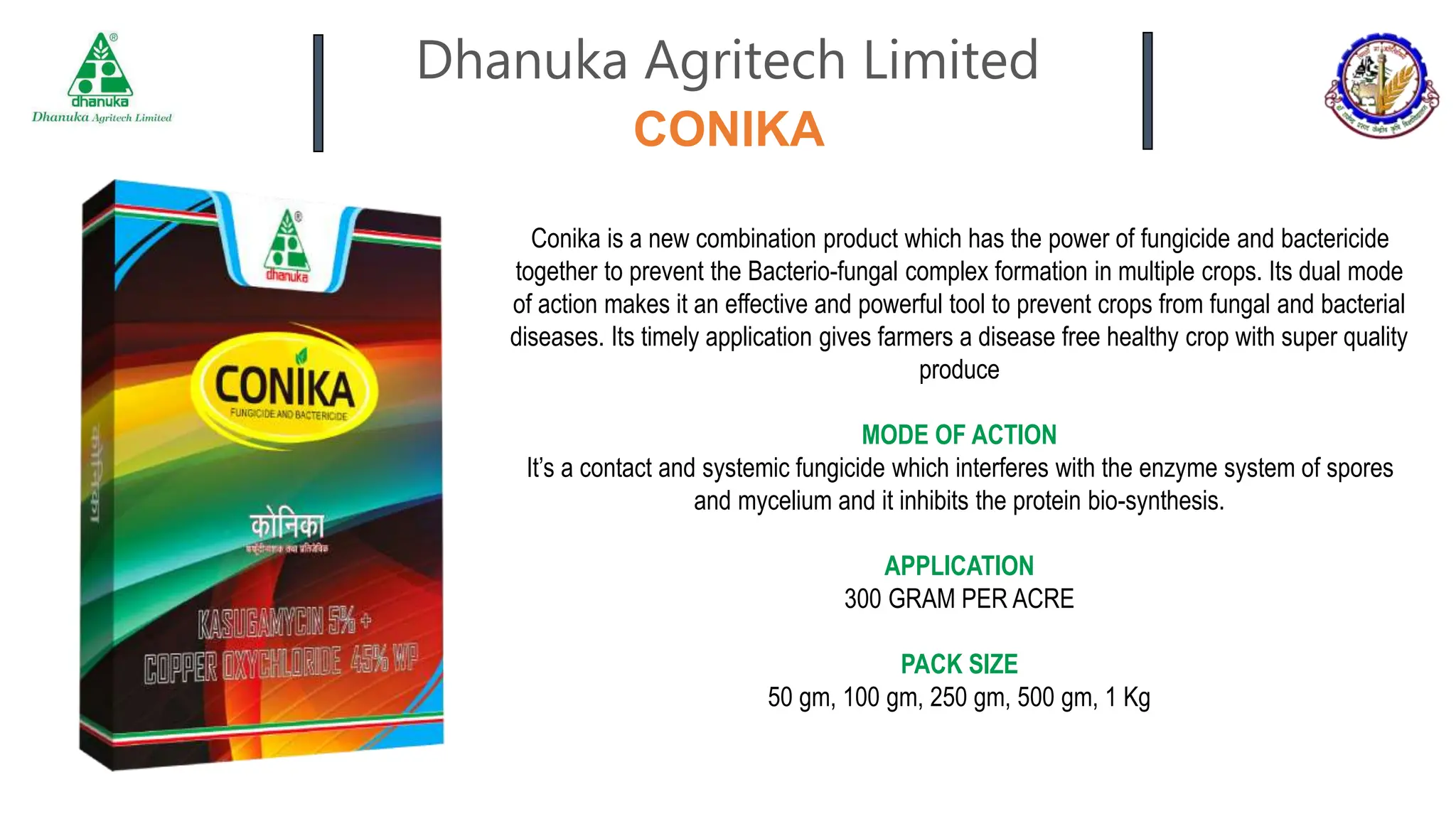 Dhanuka Agritech Limited - Sales and Marketing Intern | PPTX