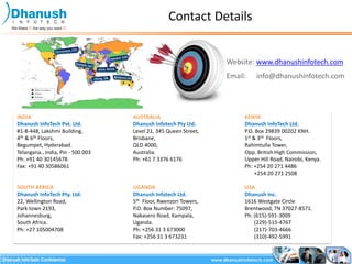 Dhanush corporate presentation | PDF