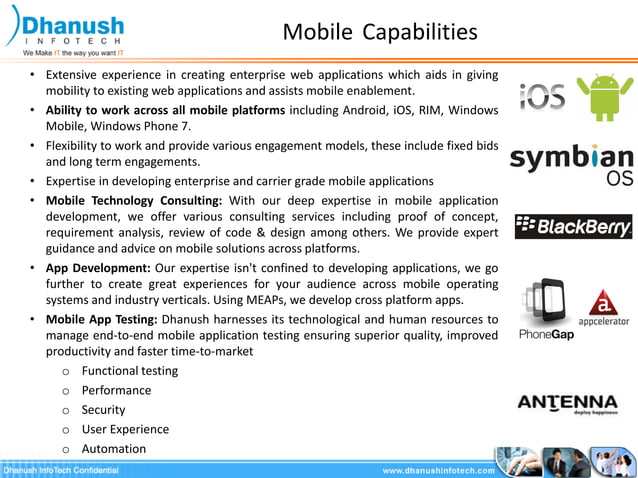Dhanush infotech corporate_presentation | PDF