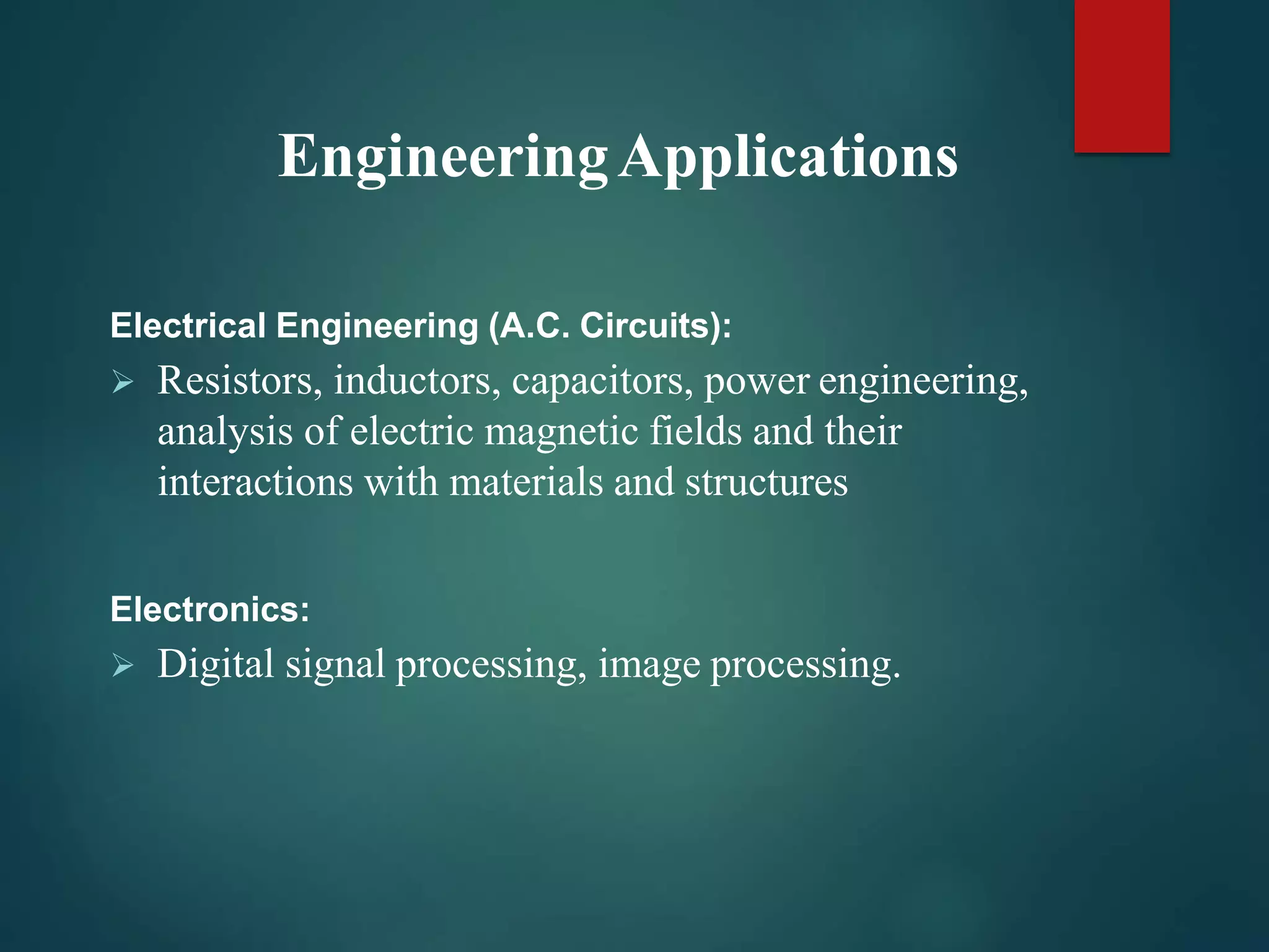 Role of mathematics in science and engineering | PPTX