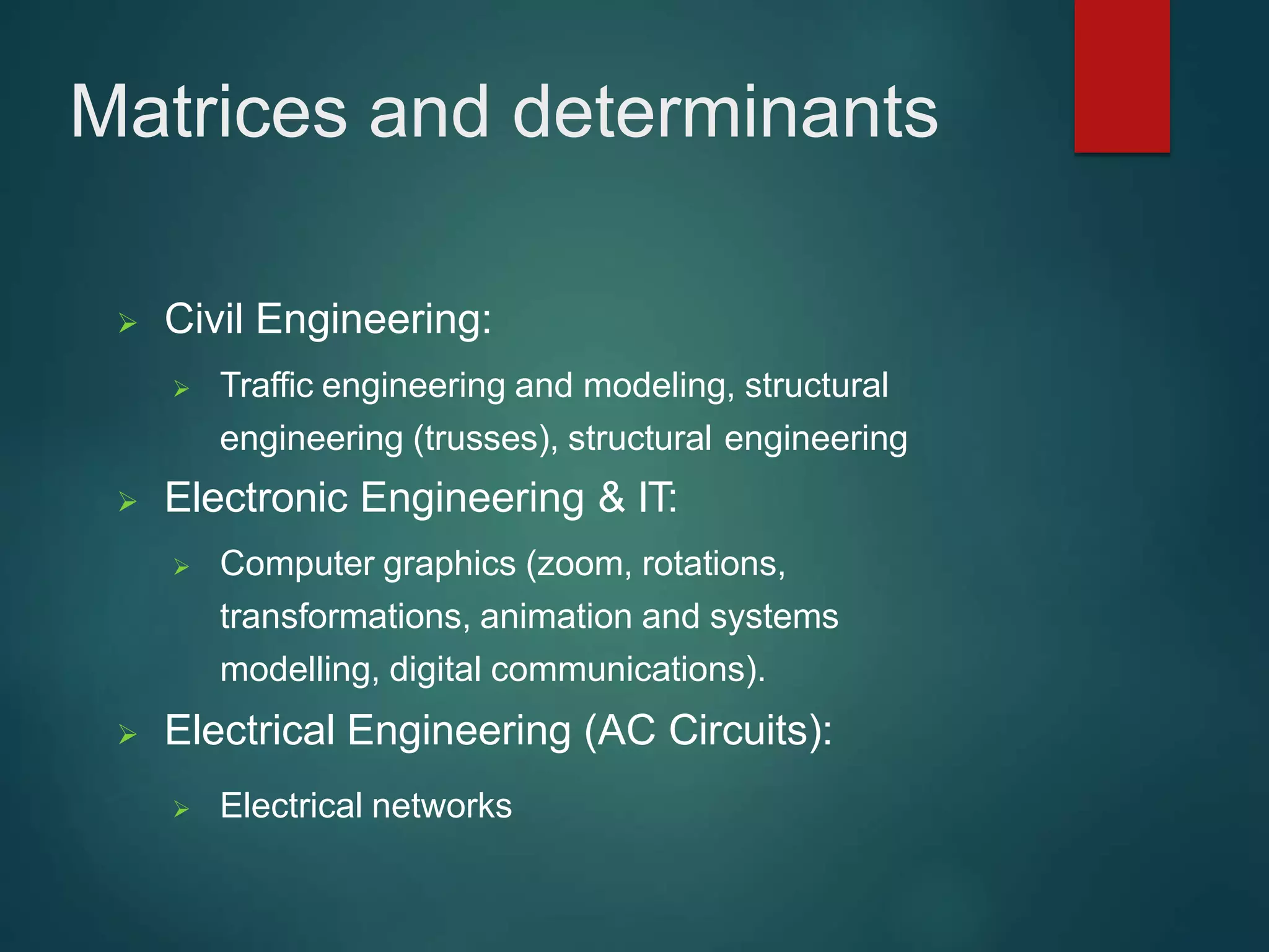 Role of mathematics in science and engineering | PPTX