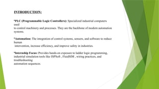 Comprehensive Internship on PLC Programming and Factory I/O Industrial ...