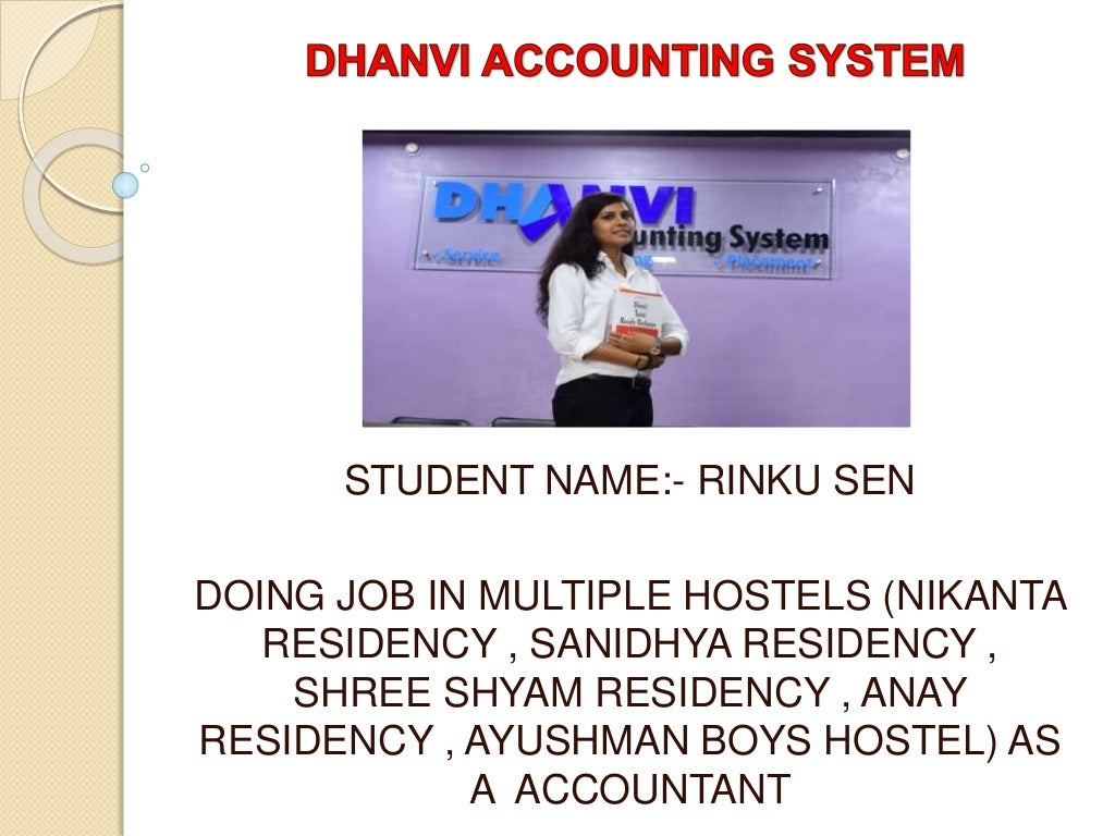 DHANVI ACCOUNTING SYSTEM KOTA | PPT