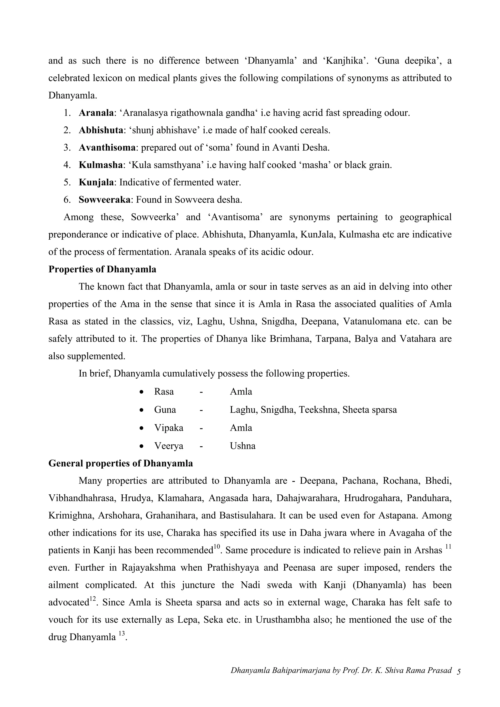 Dhanyamla bahiparimarjana | PDF