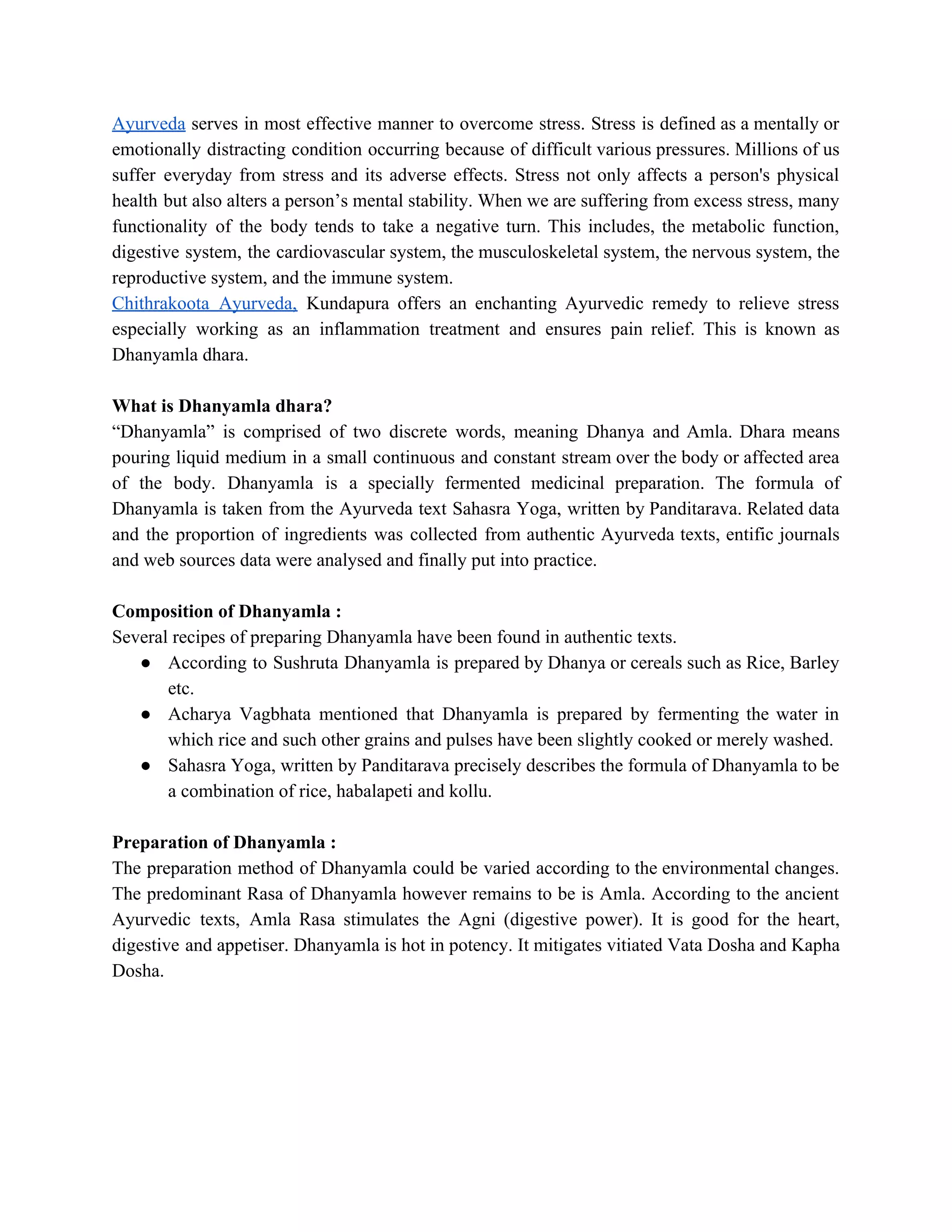 Dhanyamla dhara | PDF