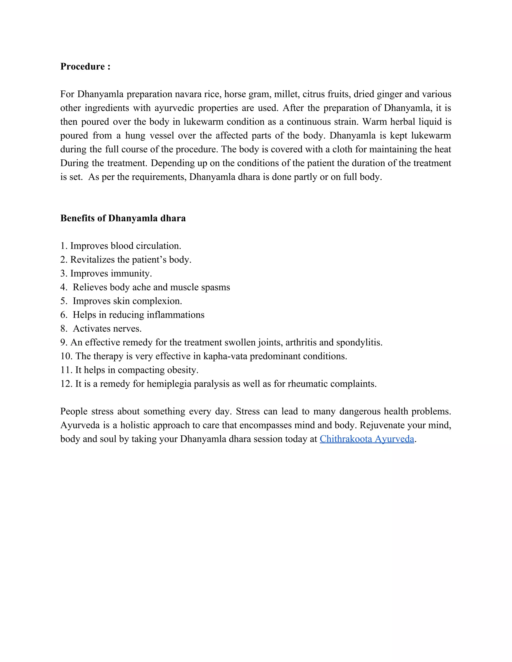 Dhanyamla dhara | PDF