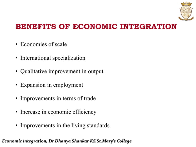 Economics:Economic Integration | PPTX