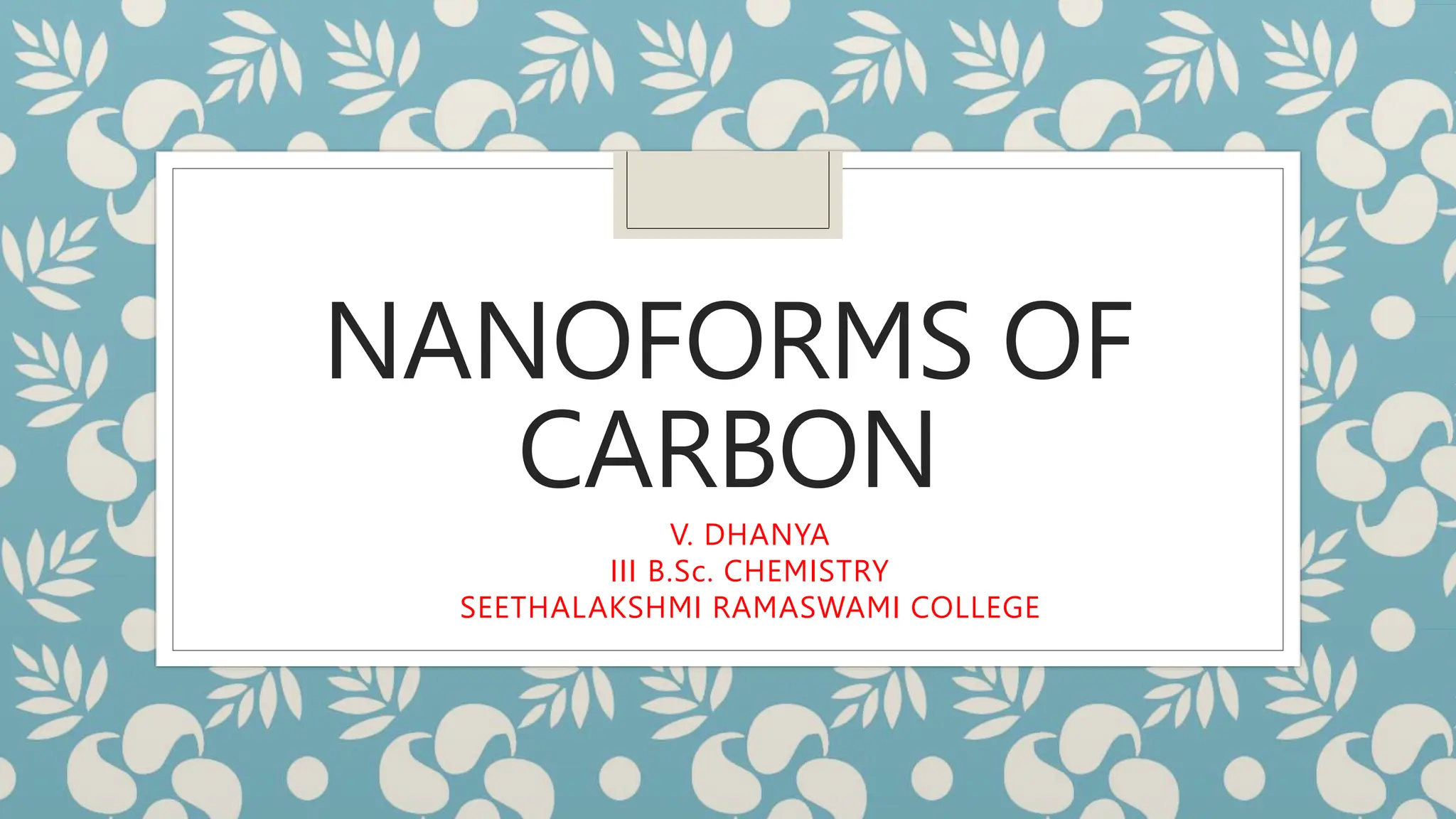 Different nanoforms of carbon with applications | PPTX