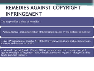 Copyright and its infringement | PDF