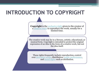 Copyright and its infringement | PDF