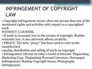 Copyright and its infringement | PDF