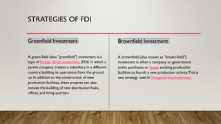 Foreign Direct Investment | PPT