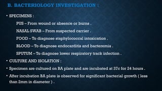 Staphylococcus aureus overview of SlideShare | PPTX