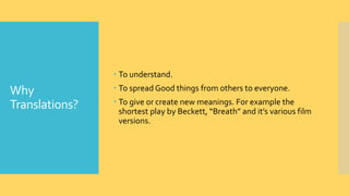 Grammar Translation Method and Translations in Art | PPTX