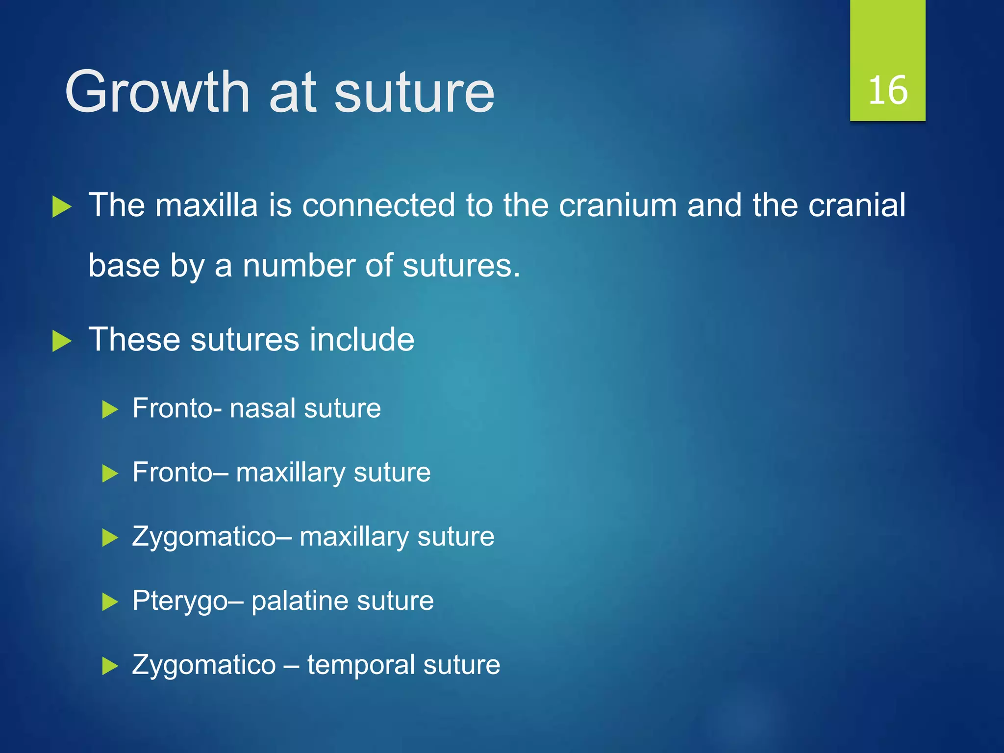 Post-natal Growth of Maxilla and Mandible | PPT