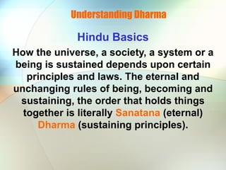 The role of Hindu Dharma & Our role in Hindu Dharma | PPT