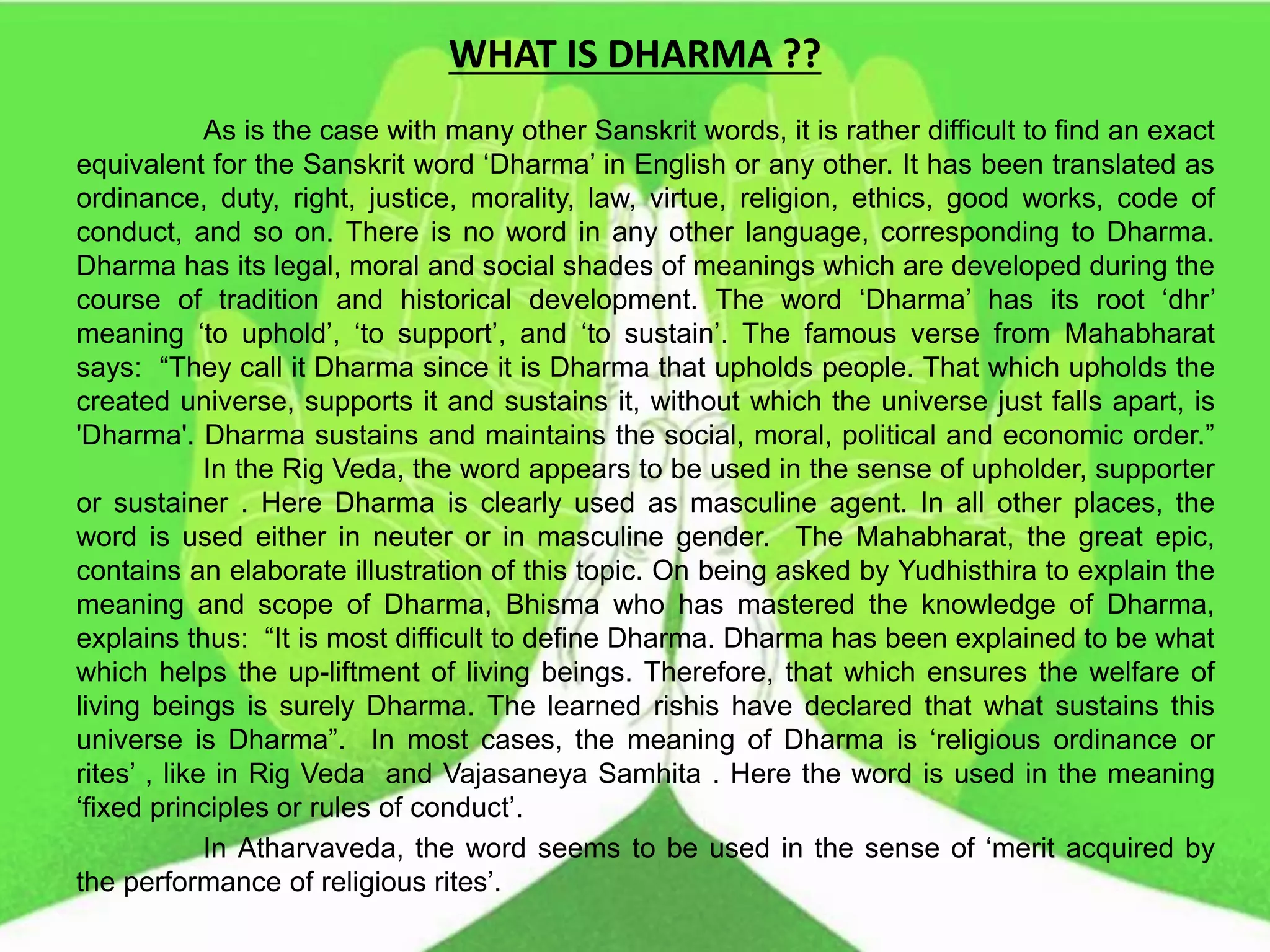 Dharma | PPTX