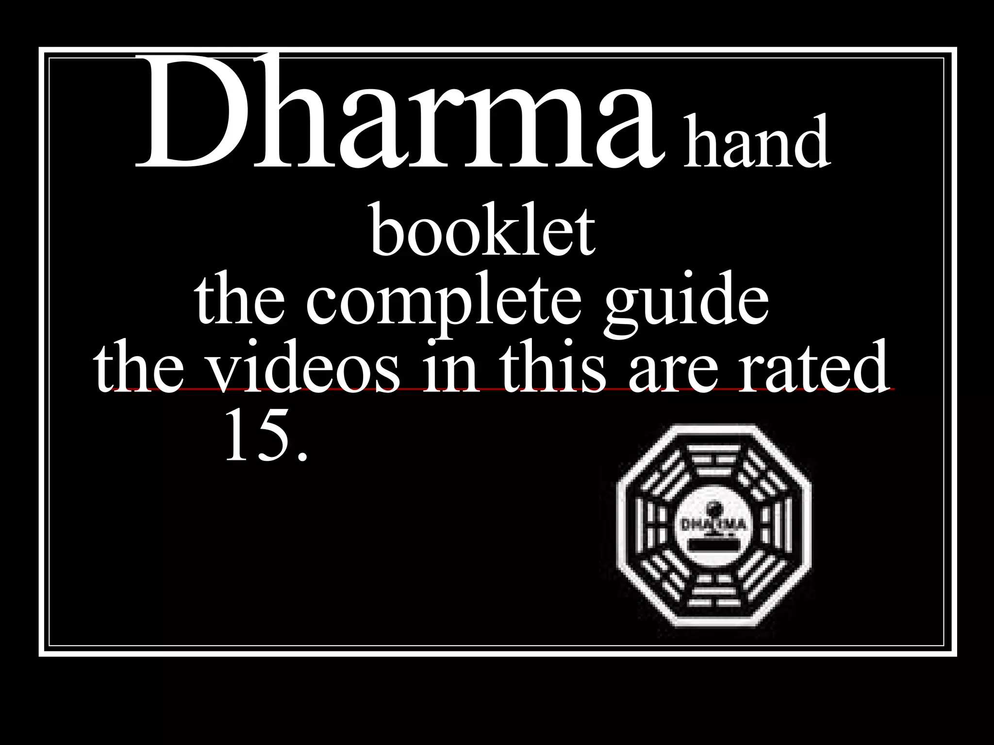 Dharma Hand Booklet | PPT