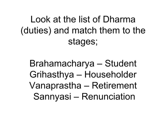 Dharma duties | PPT | Hinduism | Religion & Spirituality