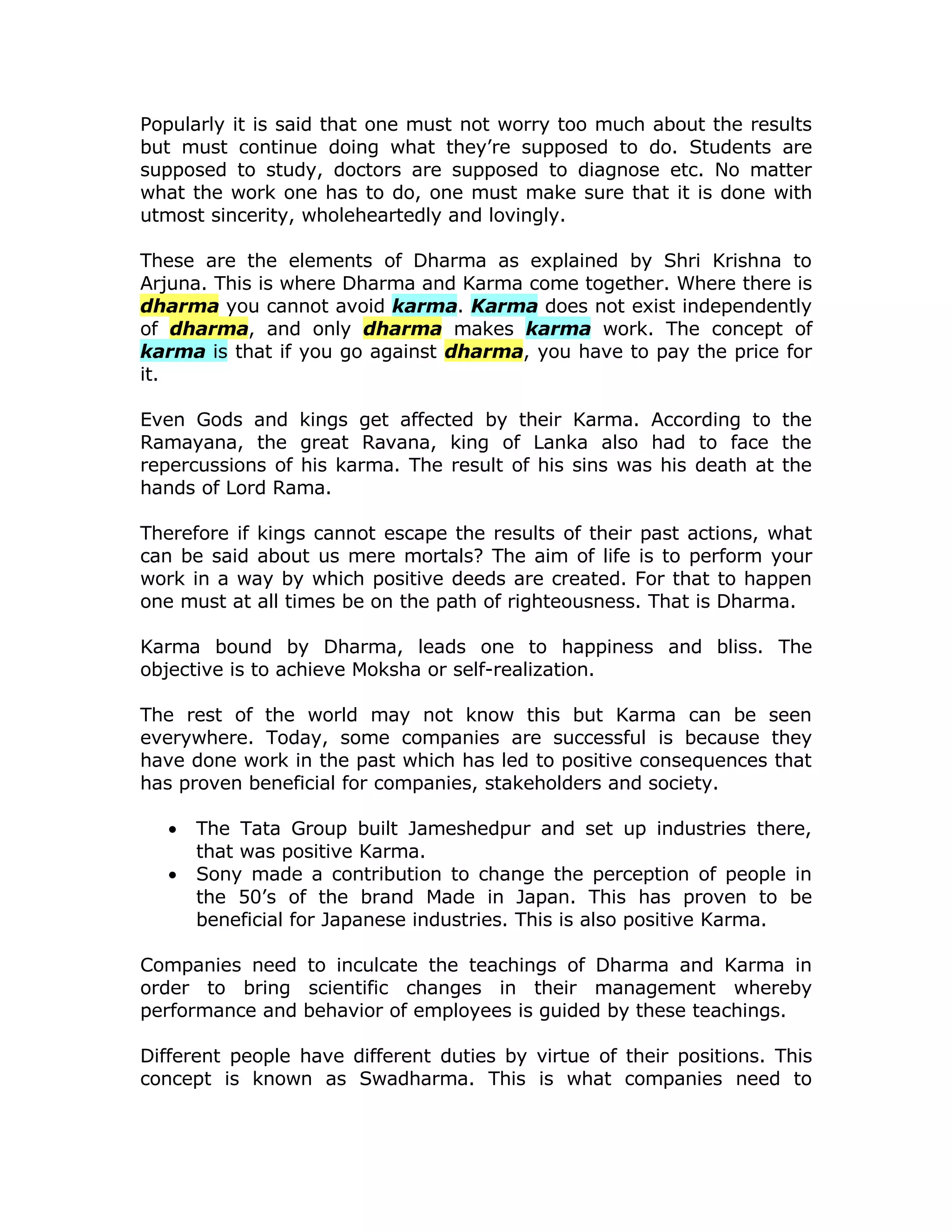 Dharma Imtp Presentation | DOC