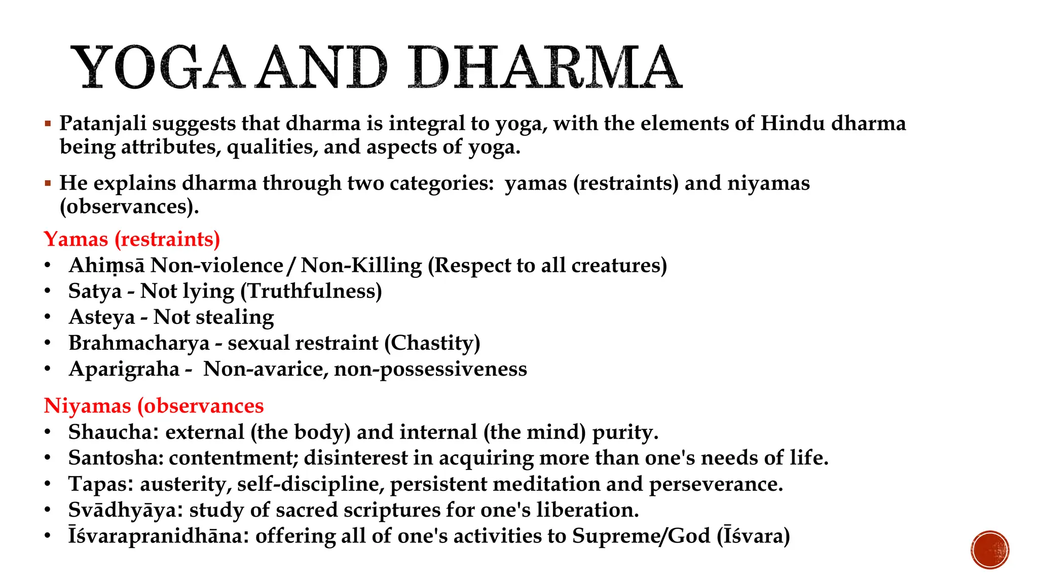 Dharma in Indian Philosophy - An Overview | PPTX