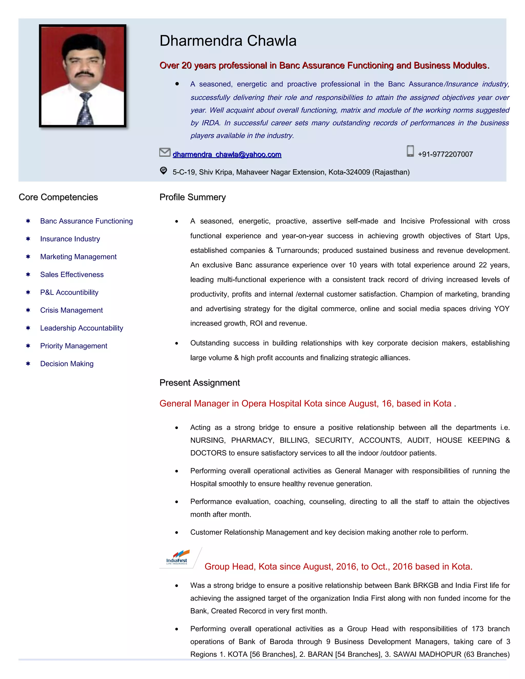 Dharmendra chawla word file | DOC | Business Administration | Business