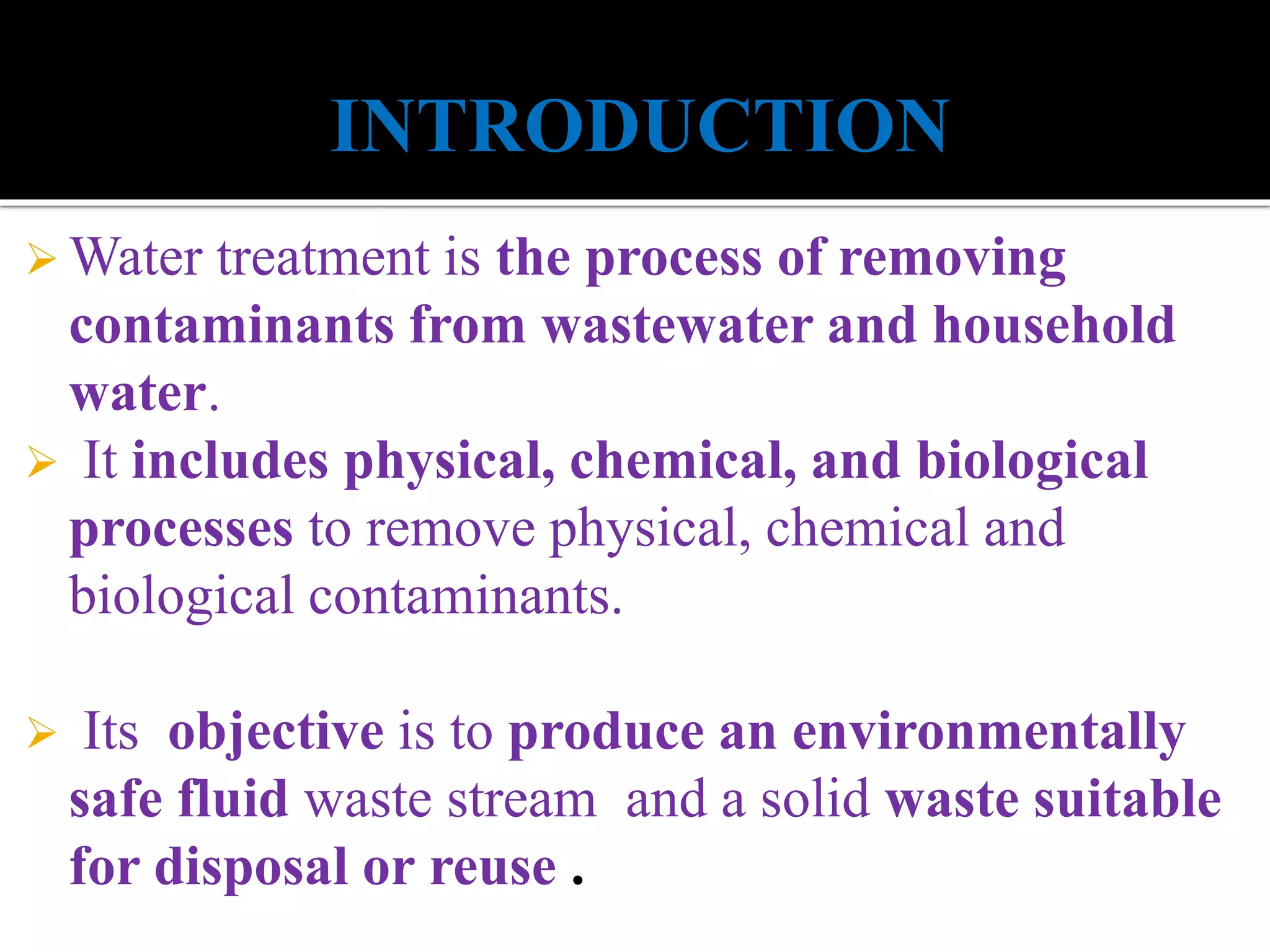 water treatment plant ppt | PPSX