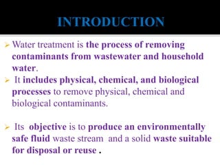 water treatment plant ppt | PPSX