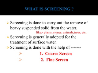 water treatment plant ppt | PPSX