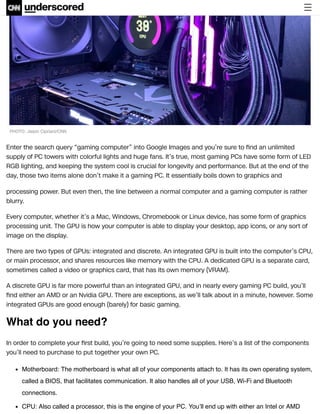 How to build a gaming PC — and why you should | PDF