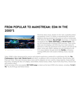 A Brief History of Electric Dance Music (EDM | PDF